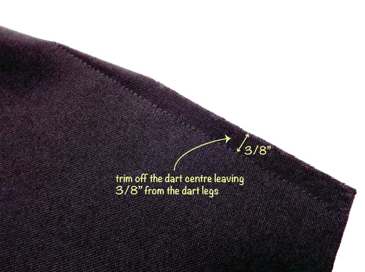 HOW TO SEW A DART AND REDUCE DART BULK - Inseam Studios
